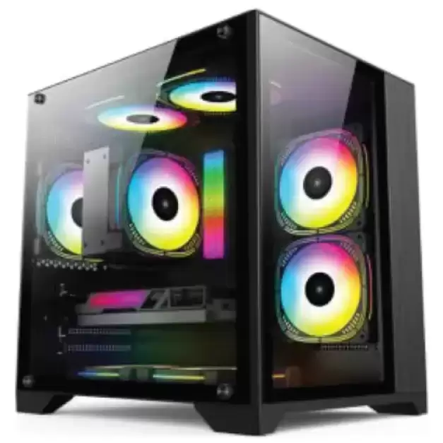 PC Power Ice Cube 2024 BK mATX ARGB Gaming Casing Price In BD ...
