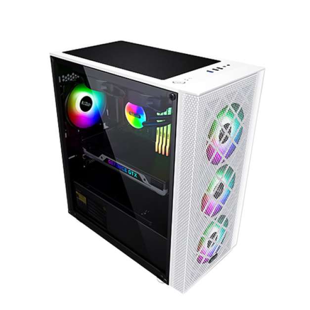 Pccooler Game 6 Matx Tempered Glass Mid Tower Gaming Case-Basictech