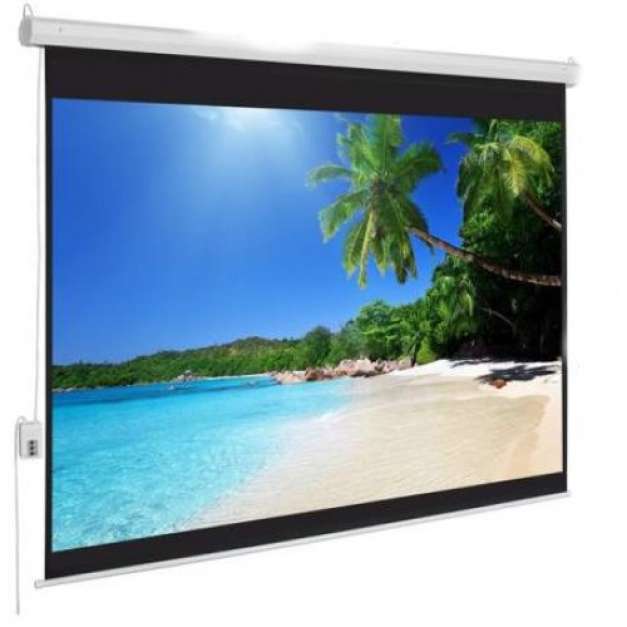 Apollo 96"x 96" Electric Projection Screen - Basictech
