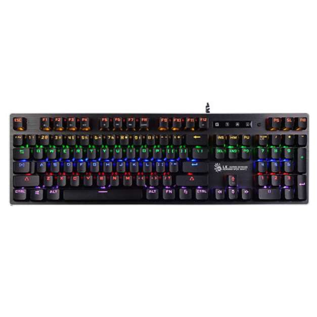 A4TECH Bloody B760 USB Full Light Strike Neon Backlit Gaming Keyboard ...
