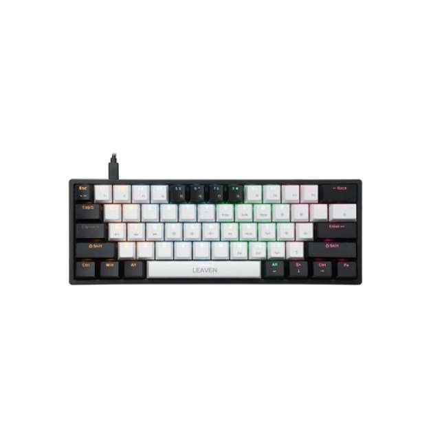 LEAVEN K620 WIRED MECHANICAL KEYBOARD WHITE Price In Bangladesh ...